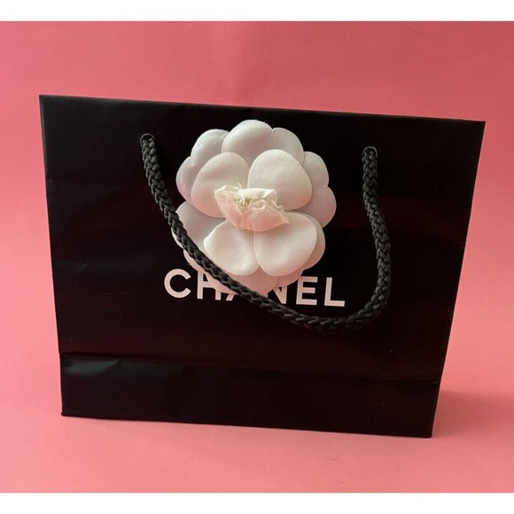 CHANEL | Bags | Chanel Paper Reusable Shopping Bag Black 65 X 85 X 25 ...